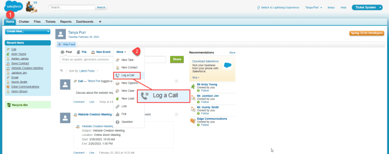How to Log A Call in Salesforce - SalesForce FAQs