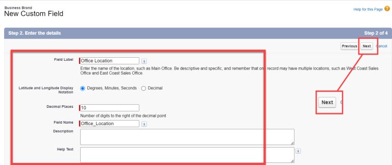 Salesforce Geolocation Field