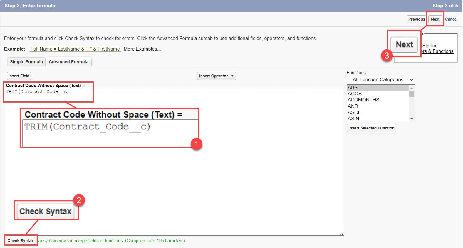 TRIM() Function in Salesforce [Formula Syntax & Examples]