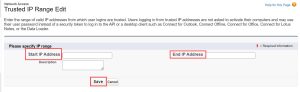 How to Set IP Addresses at Org Level in Salesforce