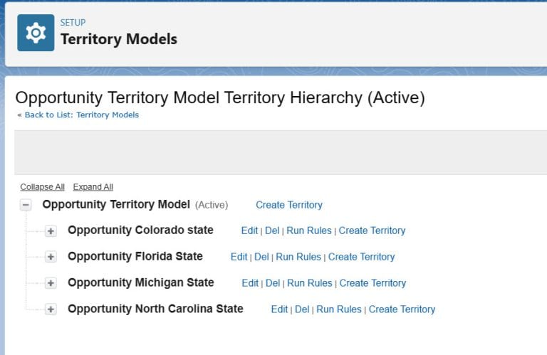 Manage Territories and Territory Models for Opportunities in Salesforce ...
