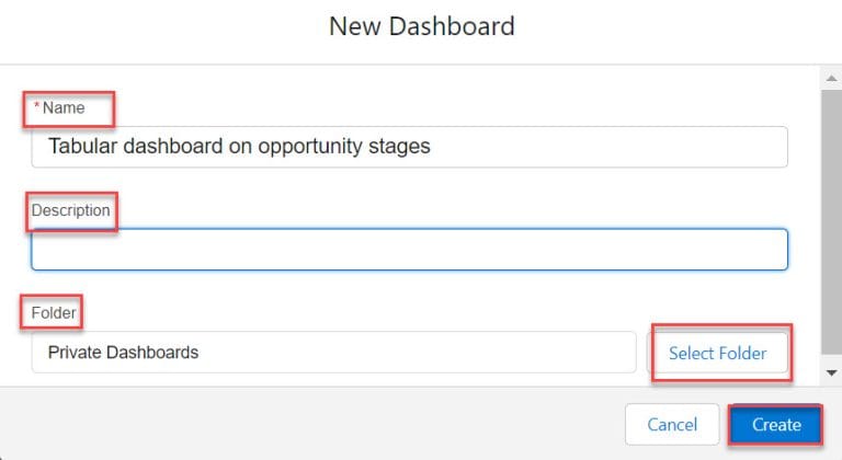 Lightning Table Dashboard Component in Salesforce