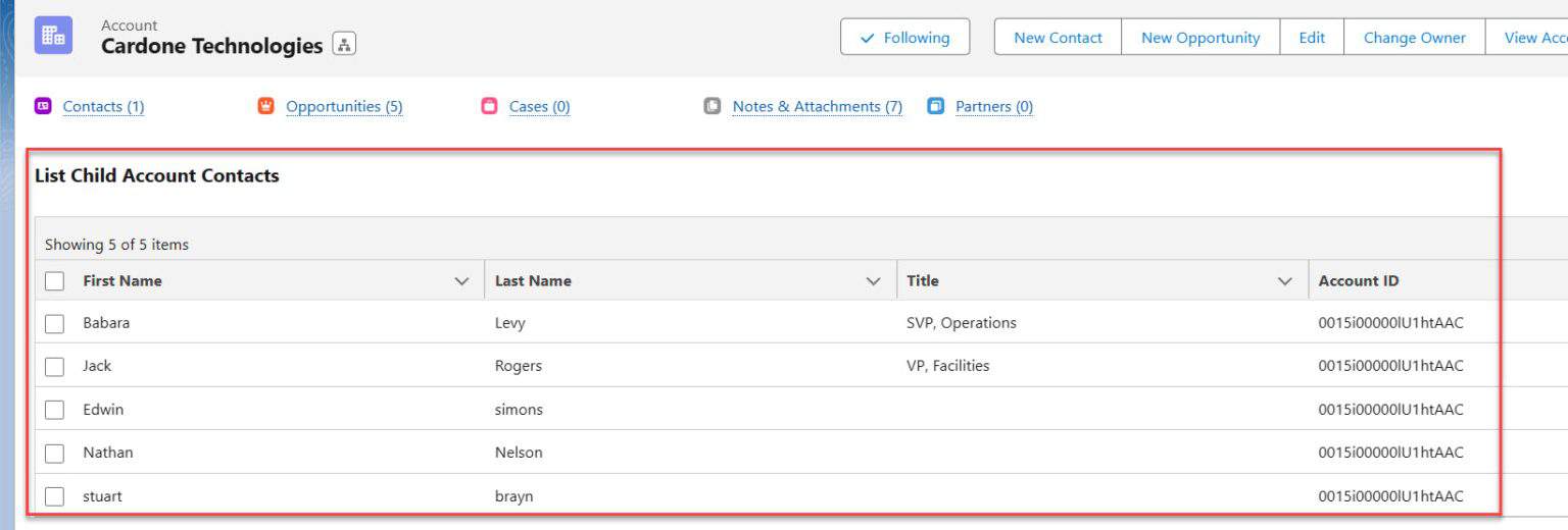 Display Child Account Contacts Using a Salesforce Screen Flow ...