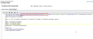 Create Visualforce Email Template in Salesforce