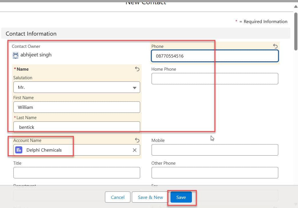 Create Contacts in Salesforce (Complete Guide with Examples)