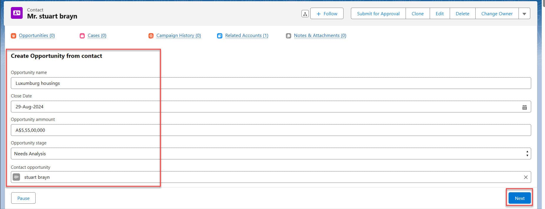 How to Create an Opportunity from a Contact in Salesforce - SalesForce FAQs