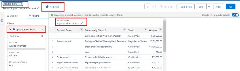 How to Create a Joined Report in Salesforce - SalesForce FAQs