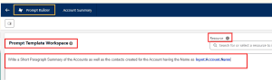 Field Generation Prompt Template in Salesforce Agentforce - SalesForce FAQs