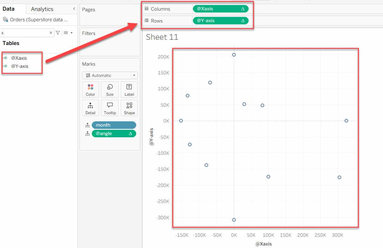 Create Radar Chart in Tableau