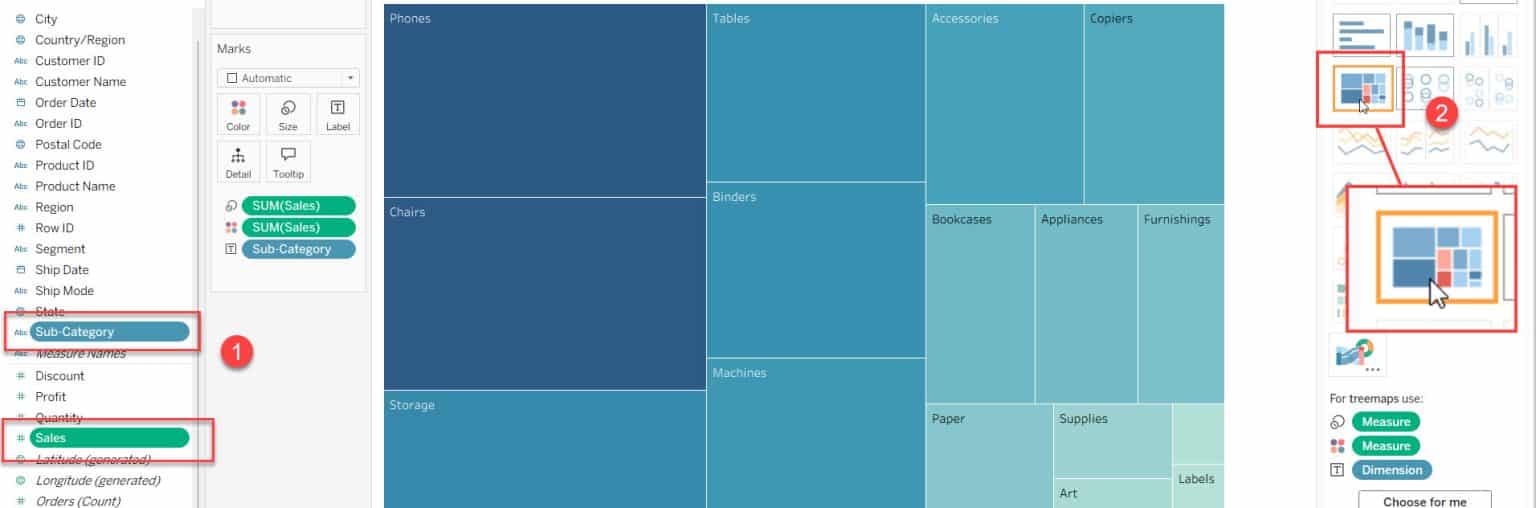 Create A Tree Map In Tableau