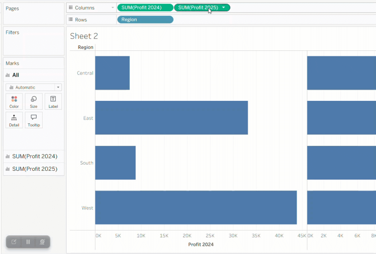 Bar in Bar Chart in Tableau