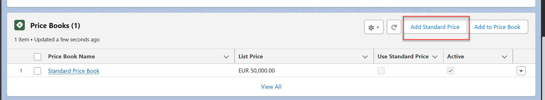 How to Add Standard Price to Product in Salesforce