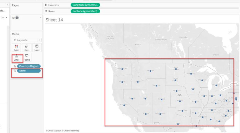 Create a Map Chart in Tableau