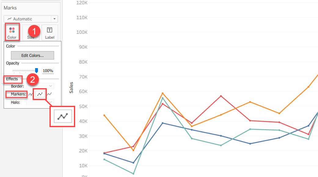 How to Create Year Over Year Line Chart in Tableau