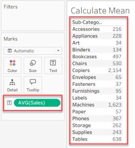 Calculate Mean, Median and Mode in Tableau