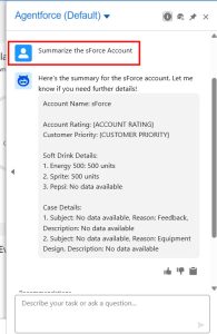 Record Summary Prompt Template in Salesforce Agentforce